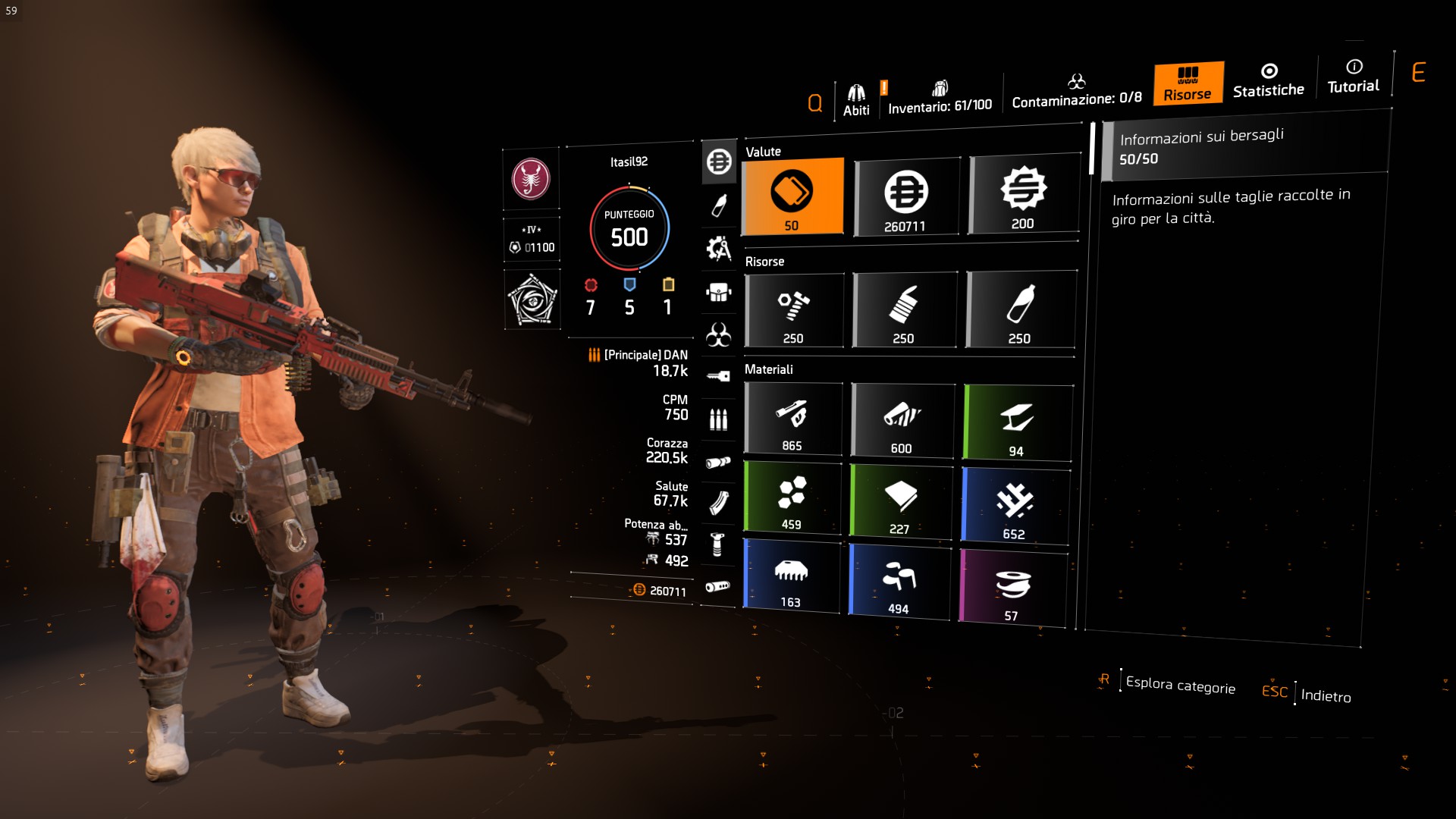 Inventario – The Division 2 | The Division Dark Zone - Community Italiana